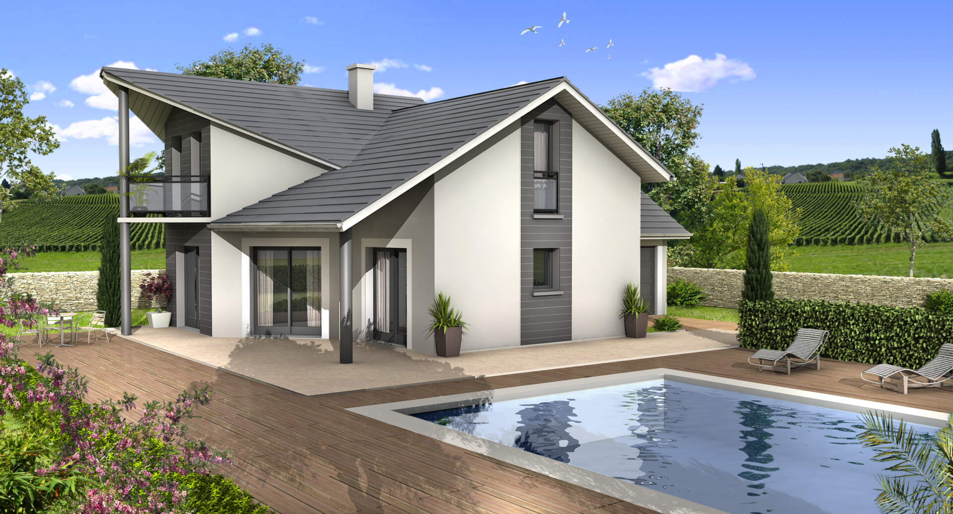 Maison à étage Contemporaine