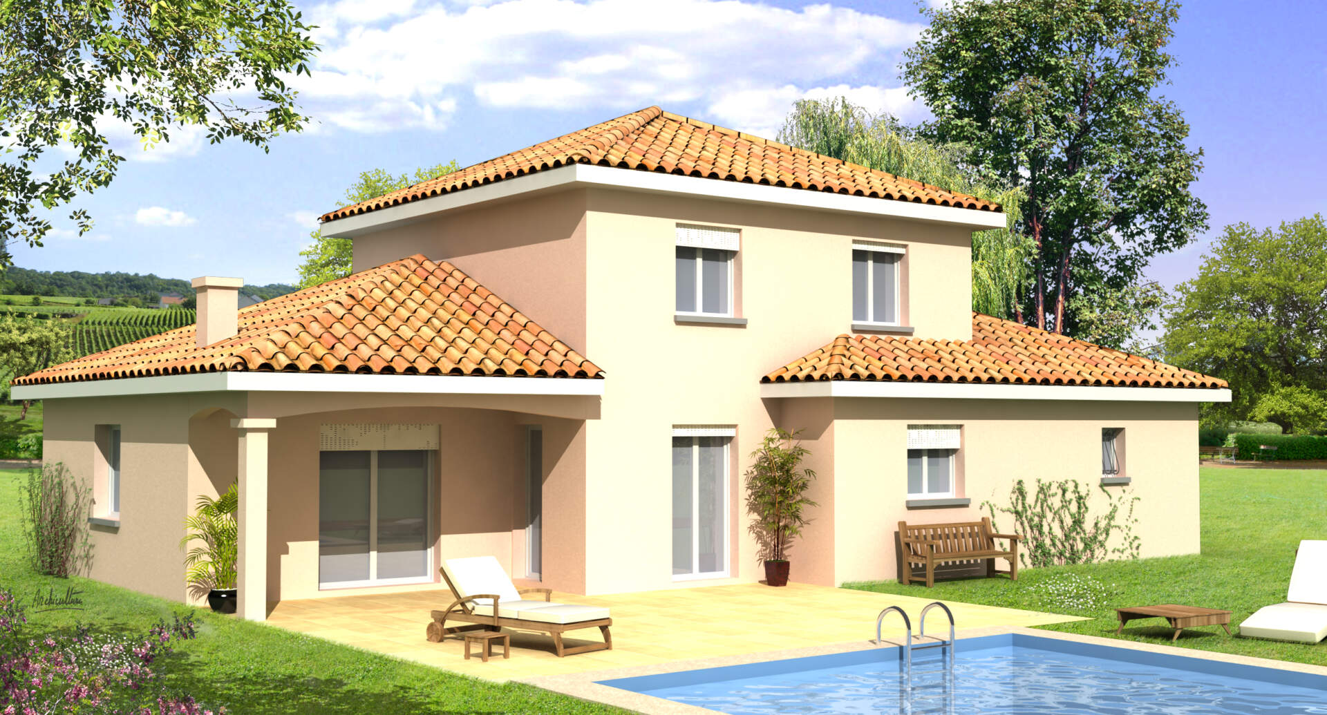 Plan de maison personnalisable - Maisons d'en France 01 Oyonnax